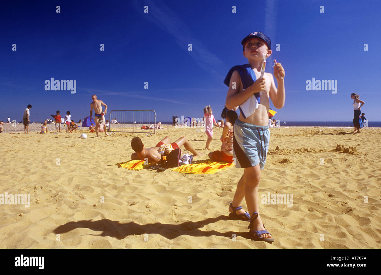Child on the beach Stock Photo - Alamy