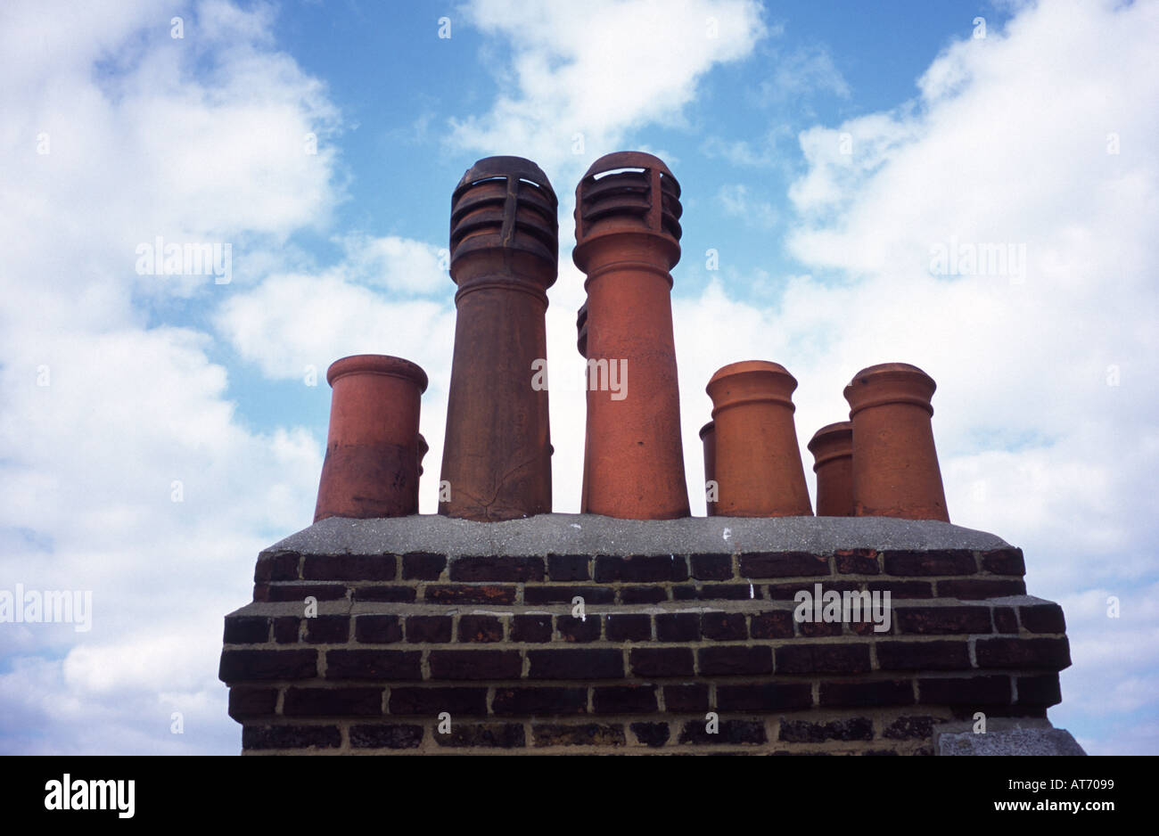 Chimney Cloudy Chimneys London High Resolution Stock Photography and ...