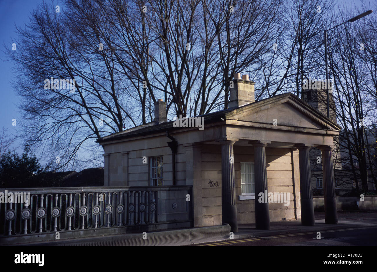 Toll House Cleveland Bridge Bath Spa, Somerset, England UK Stock Photo ...