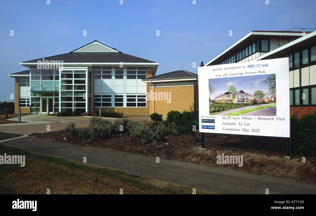 Advertisement board Cambridge Science park High tech quaternary ...