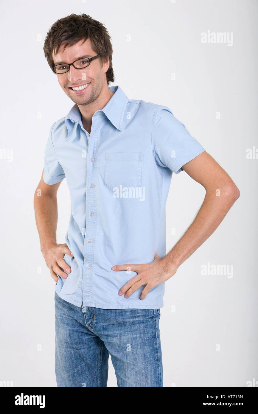 Casual young handsome man Cut Out Stock Images & Pictures - Alamy