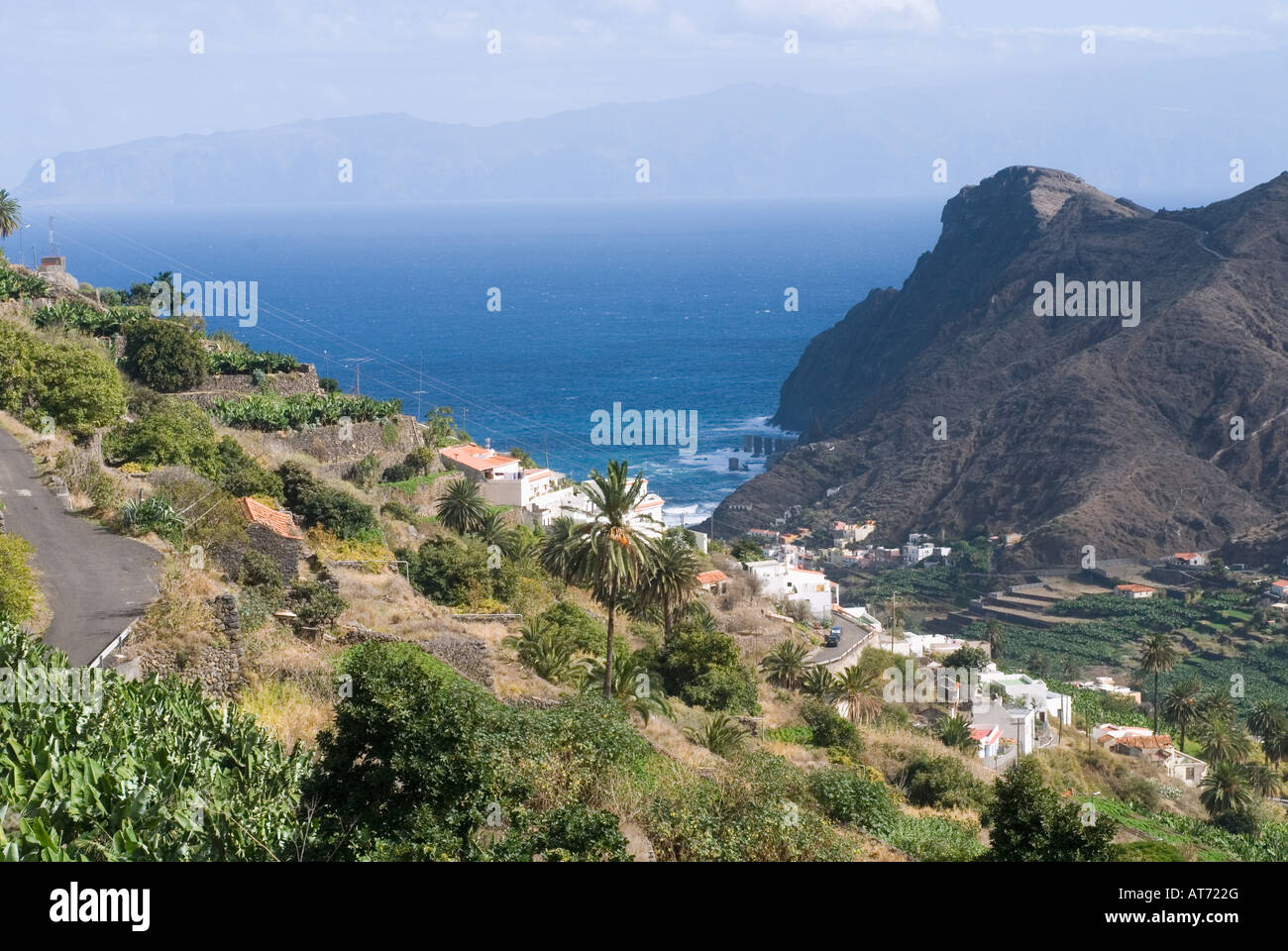 Valley of Hermigua La Gomera Stock Photo - Alamy