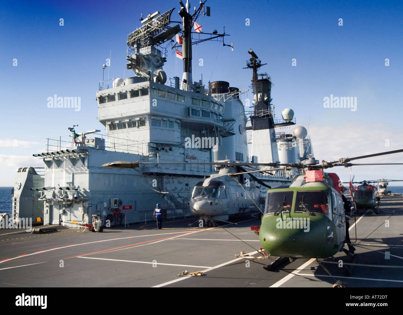 The Royal Navy aircraft carrier HMS Ark Royal currently roled as a LPH ...