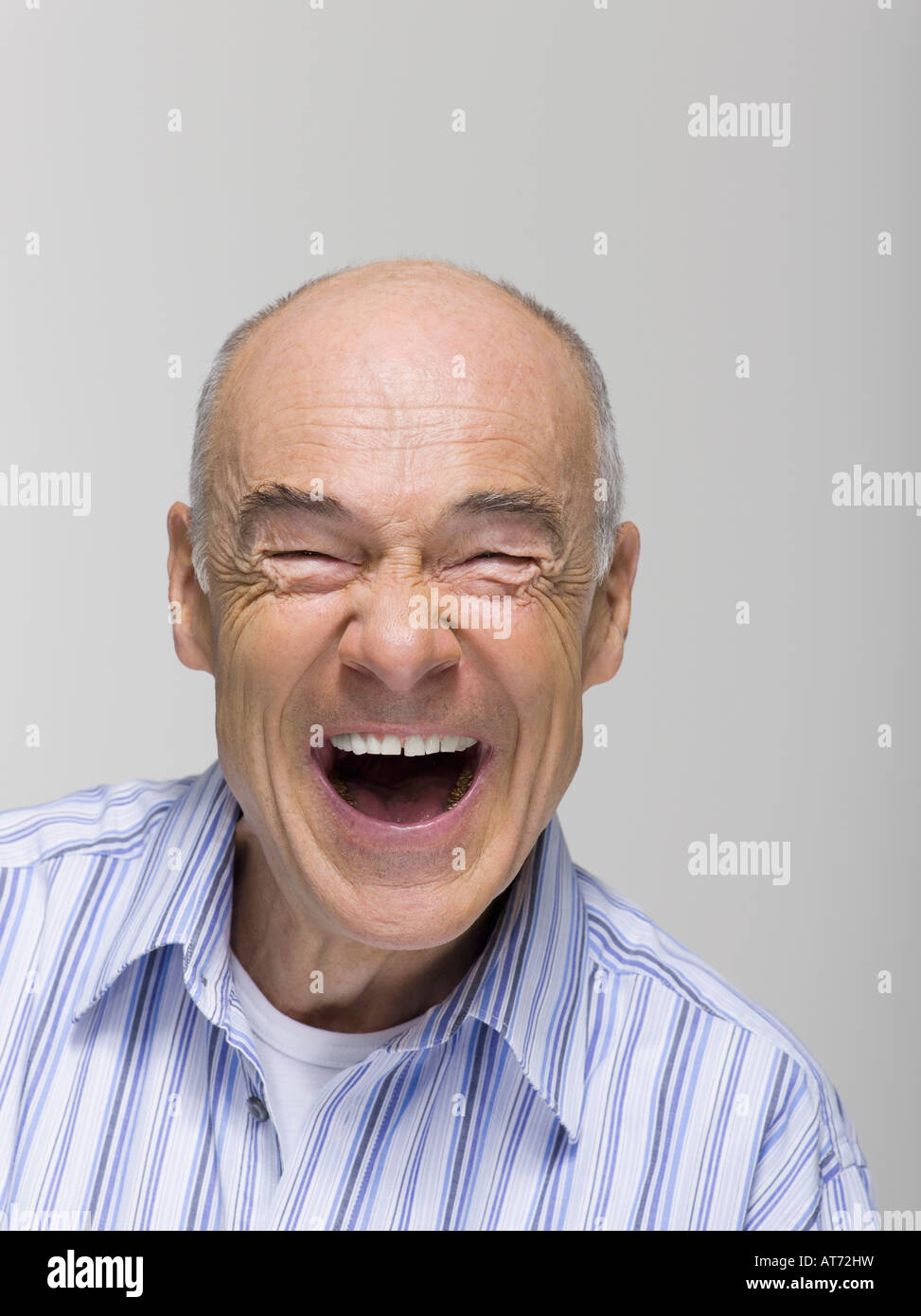 Portrait of a senior man, laughing Stock Photo - Alamy