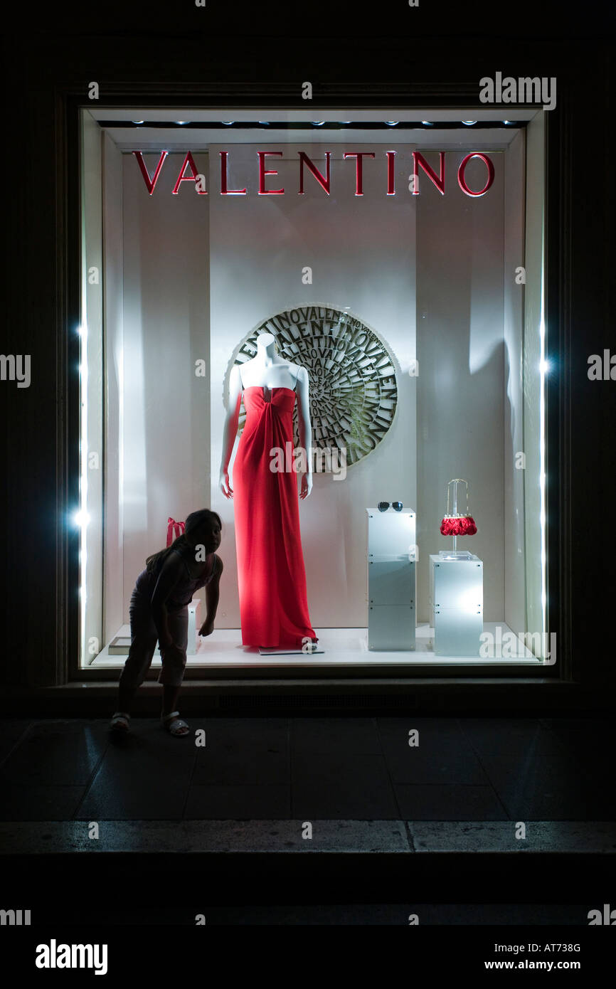 Valentino shop on Via Condotti, Rome Stock Photo - Alamy
