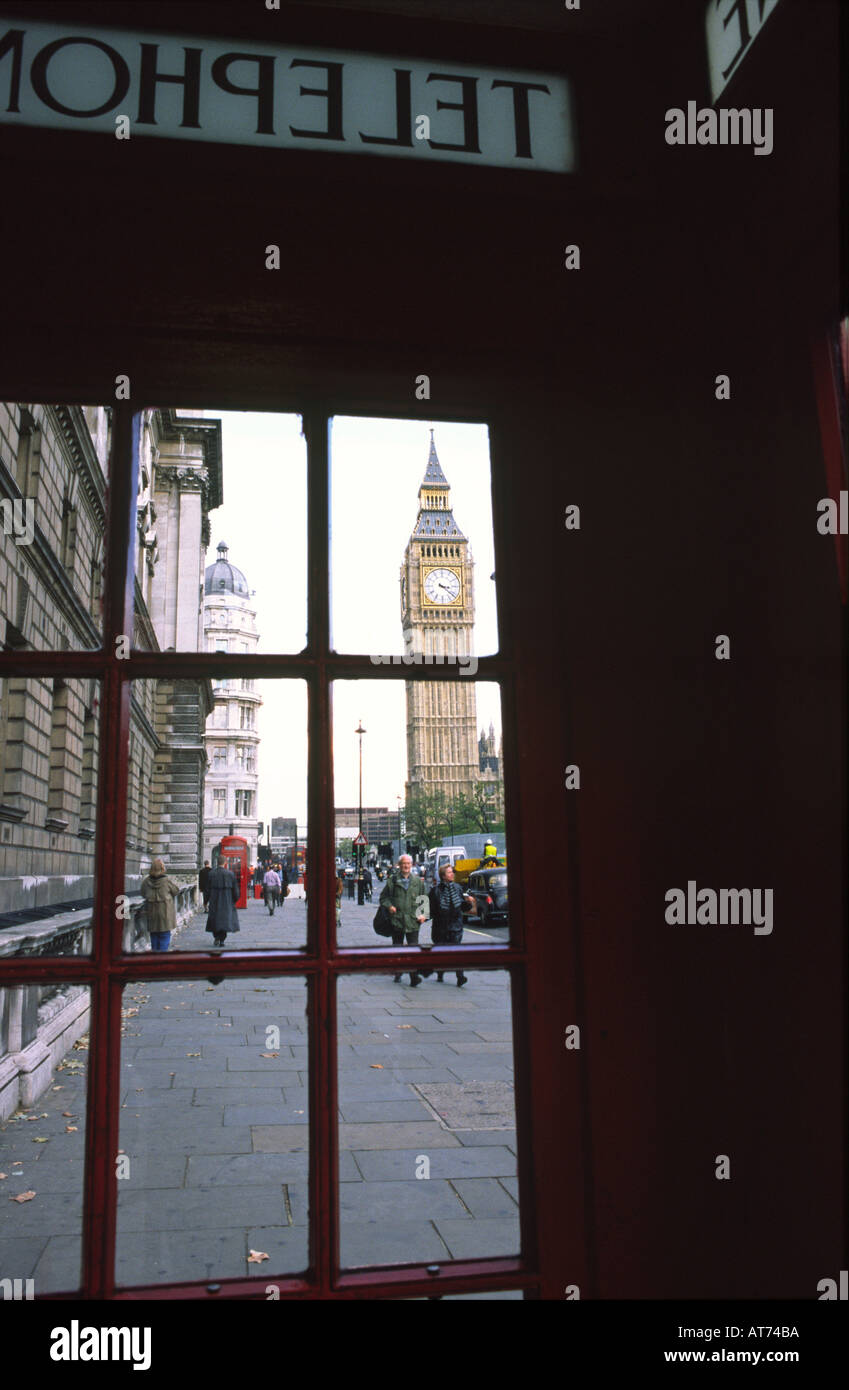 Westminster seen from red telephone hi-res stock photography and images ...