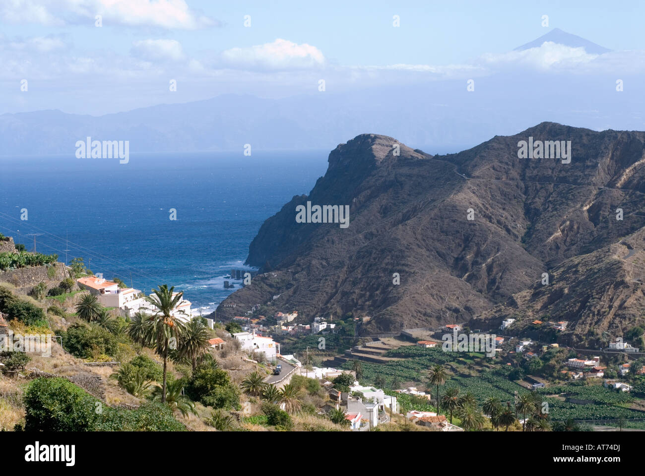Valley of Hermigua La Gomera Stock Photo - Alamy