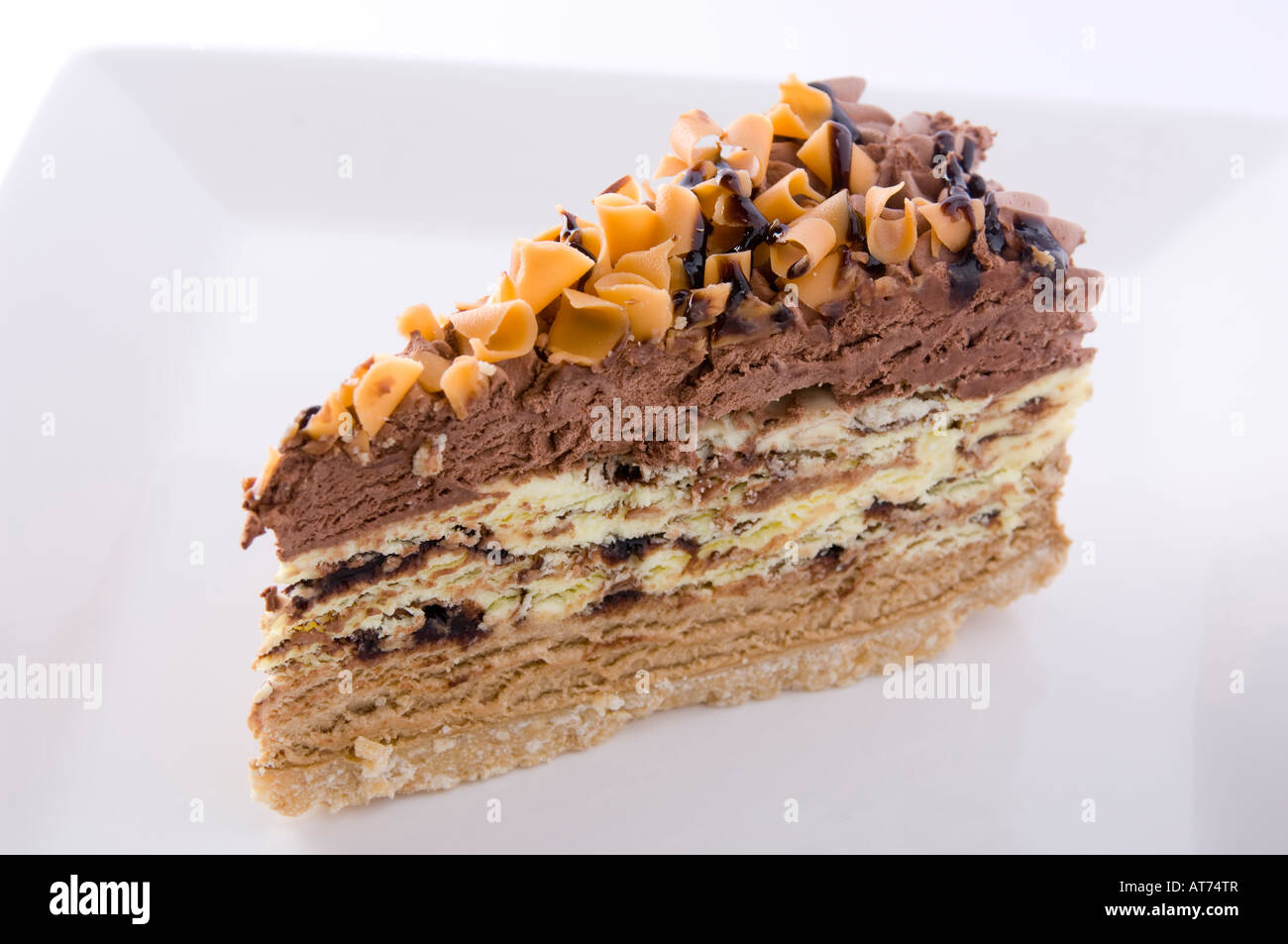 Slice of gateaux Stock Photo - Alamy