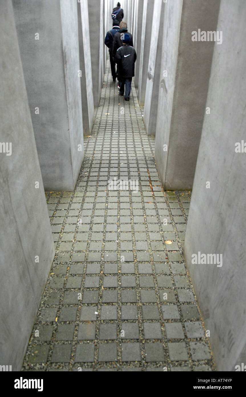 jewish memorial berlin holocaust genocide concrete grey stark germany ...
