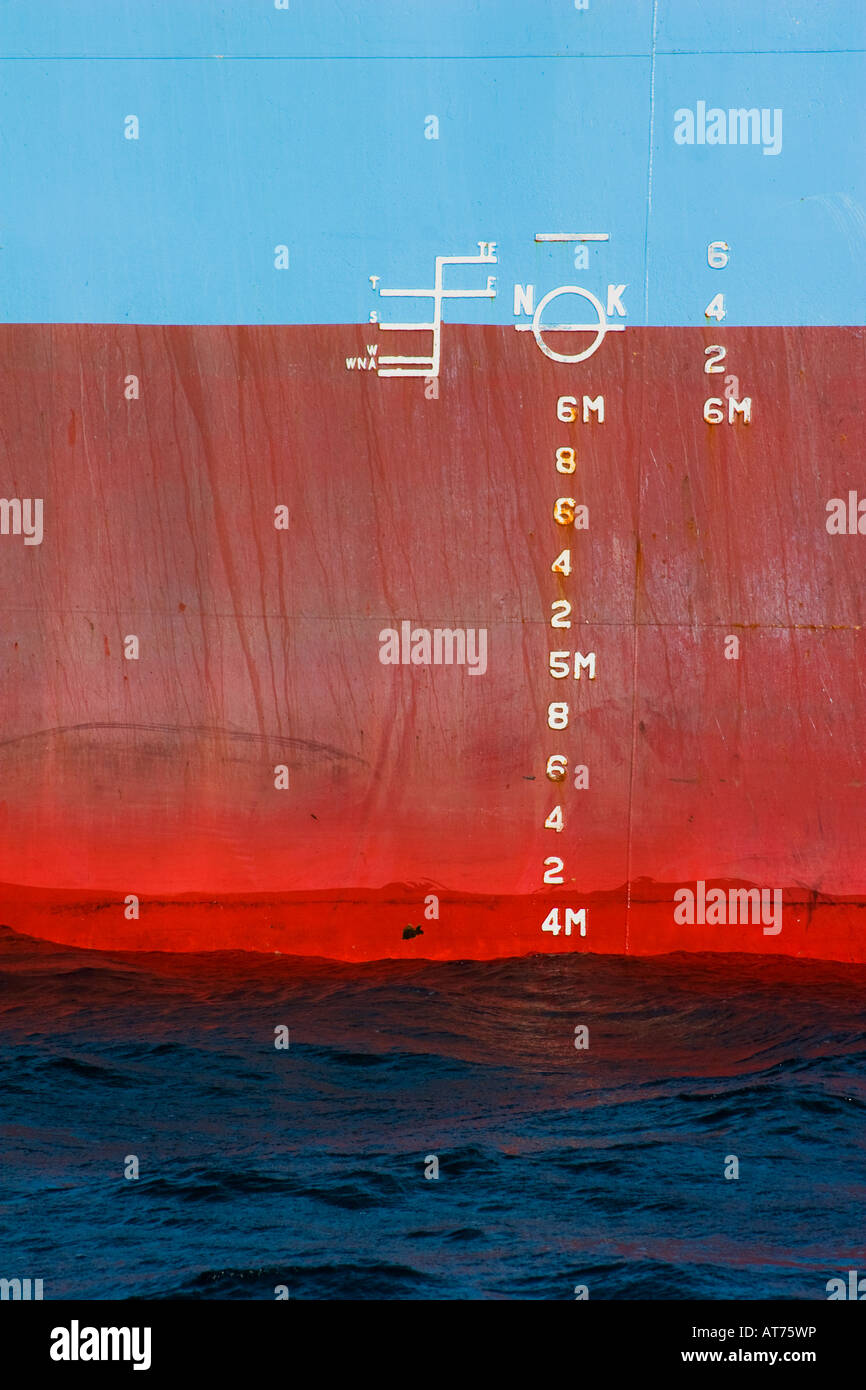 Ship hull depth markings hi-res stock photography and images - Alamy