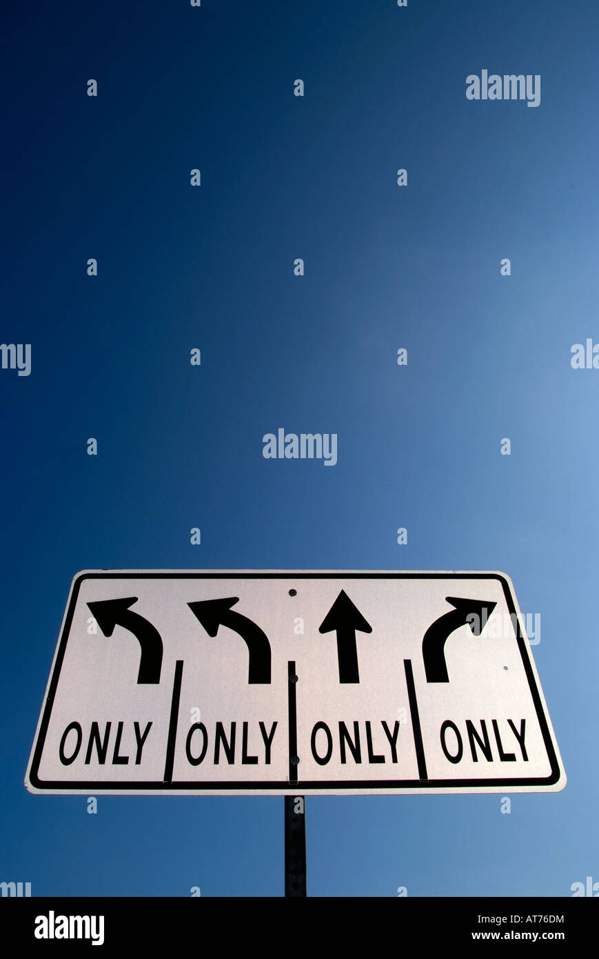 Highway Traffic Signs Arrow Stock Photos & Highway Traffic Signs Arrow ...