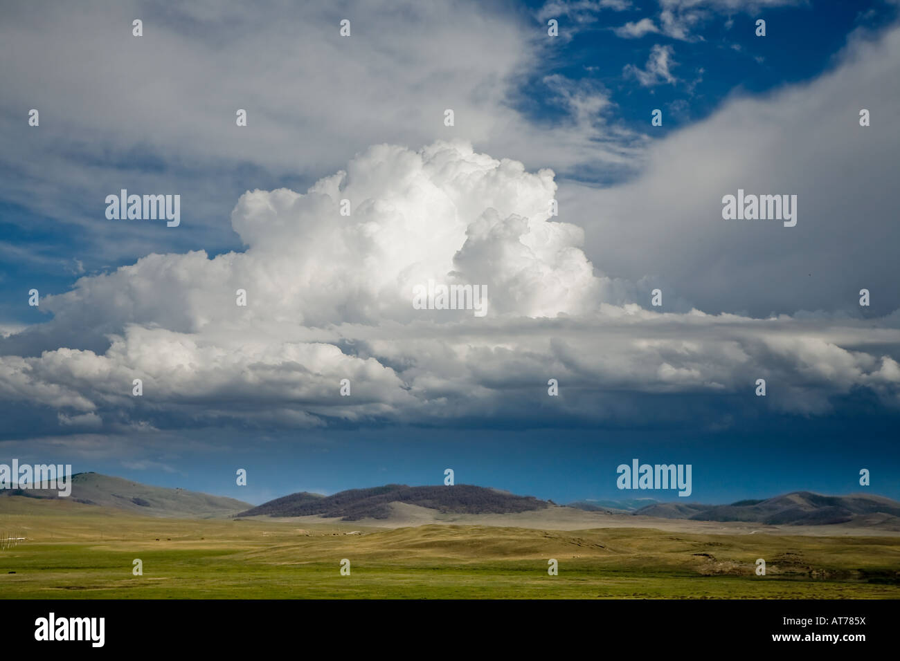 Storm clouds Jargalant Central Mongolia Stock Photo - Alamy