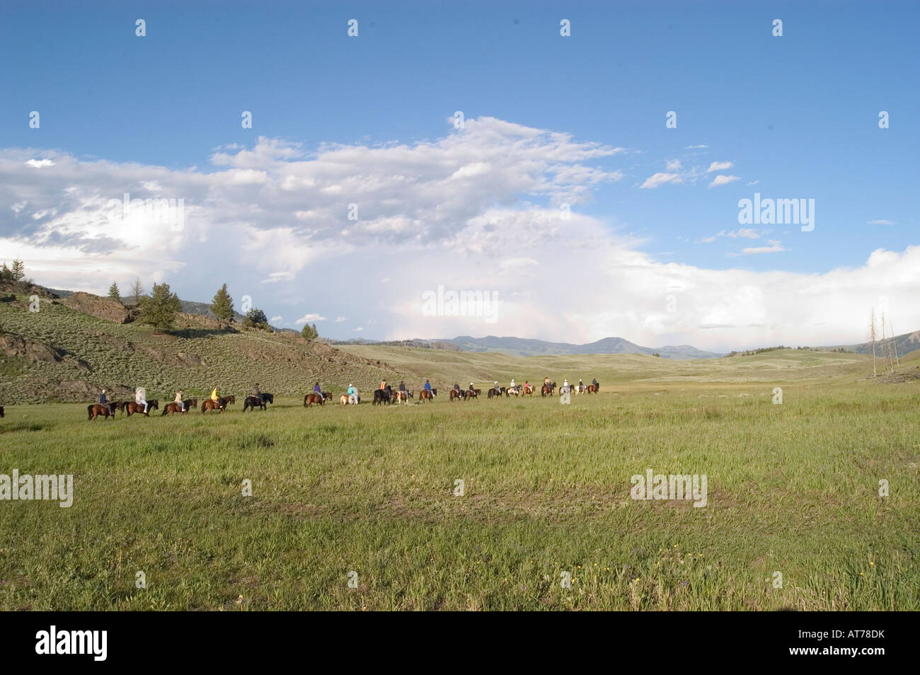 A trail ride is part of the Roosevelt Lodge's western cookout at ...