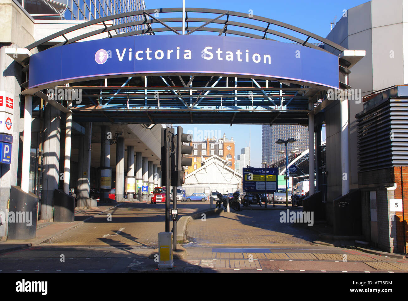 The Entrance to Victoria Station in London Stock Photo - Alamy