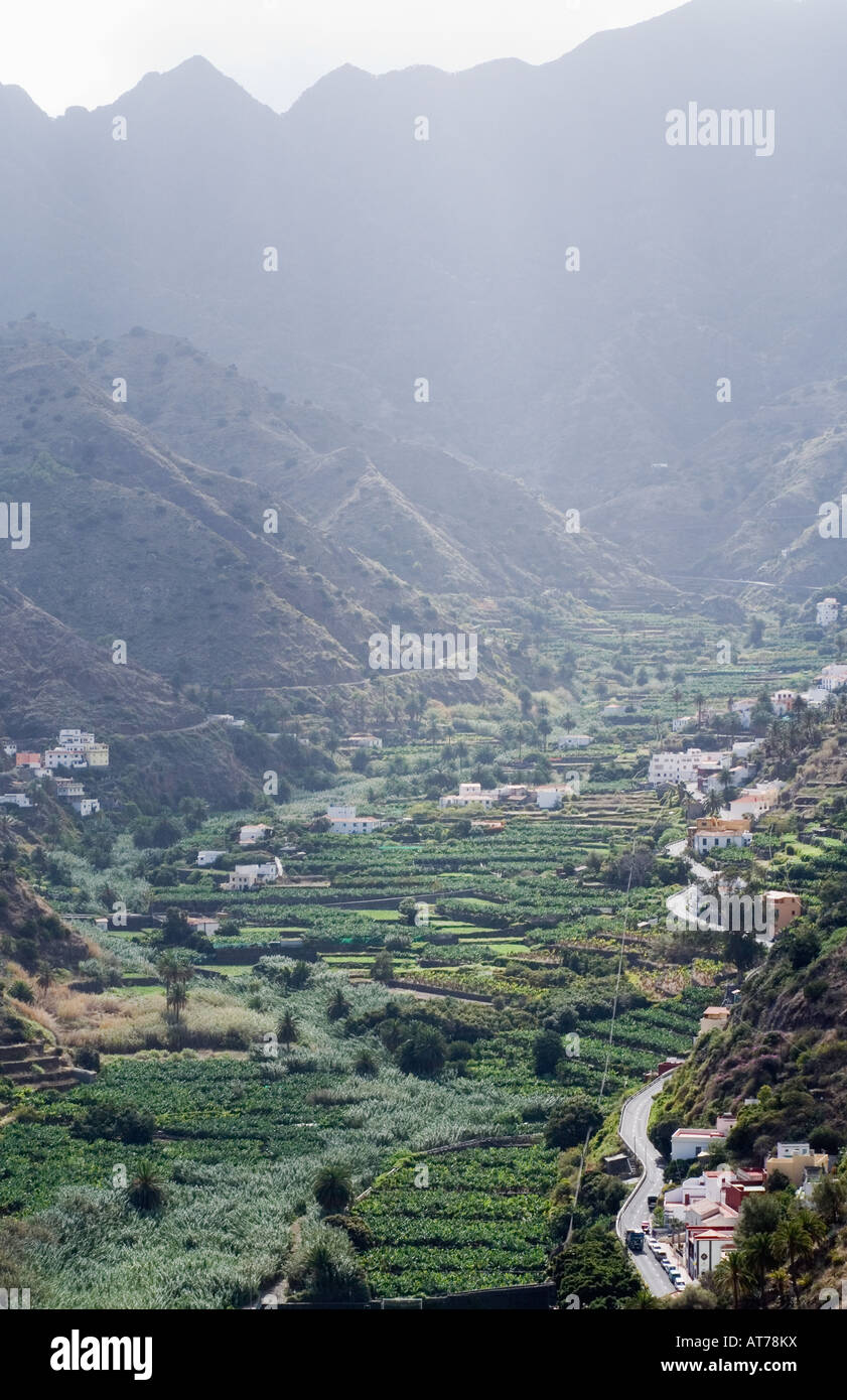 Valley of Hermigua La Gomera Stock Photo - Alamy