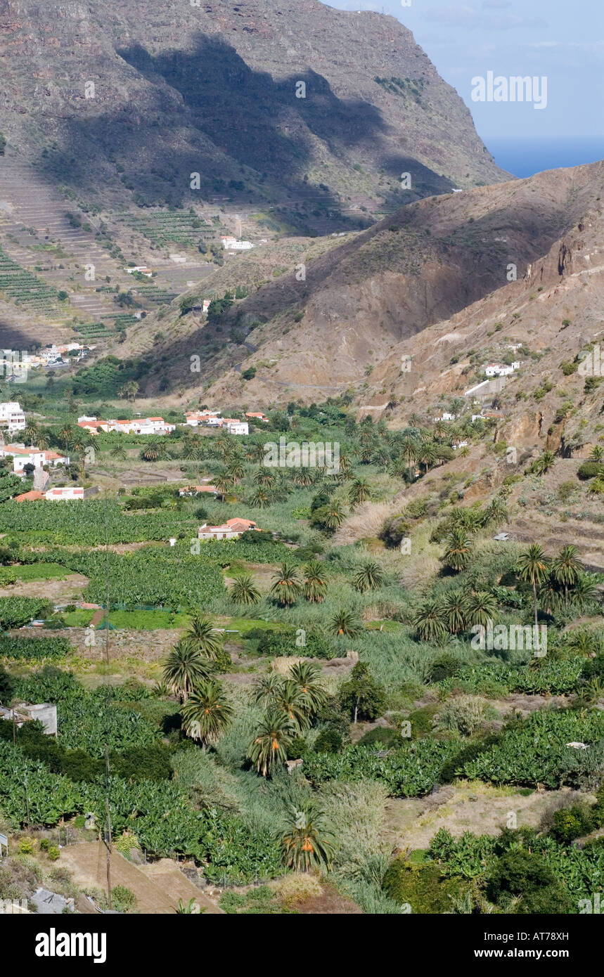 Valley of Hermigua La Gomera Stock Photo - Alamy