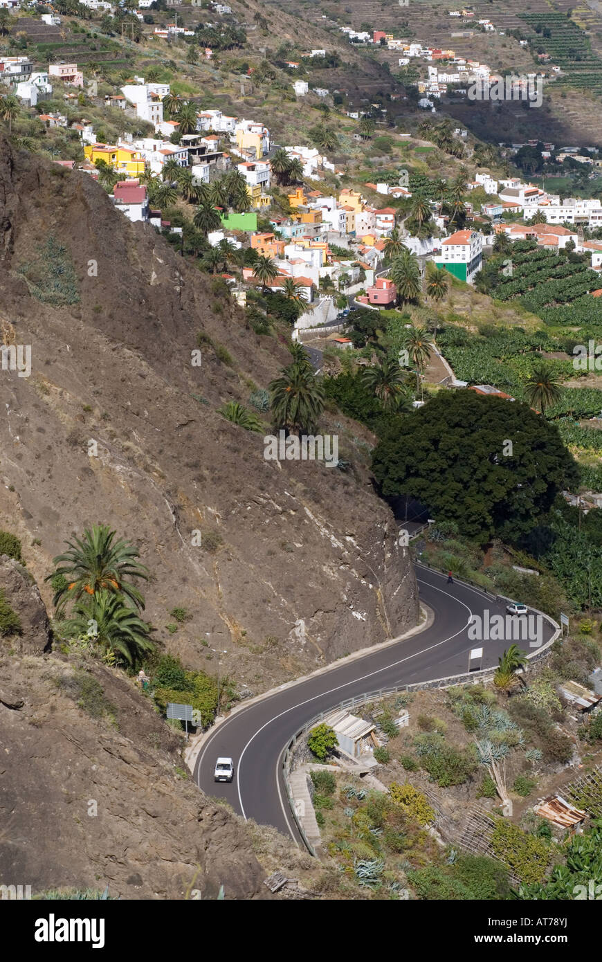 Valley of Hermigua La Gomera Stock Photo - Alamy