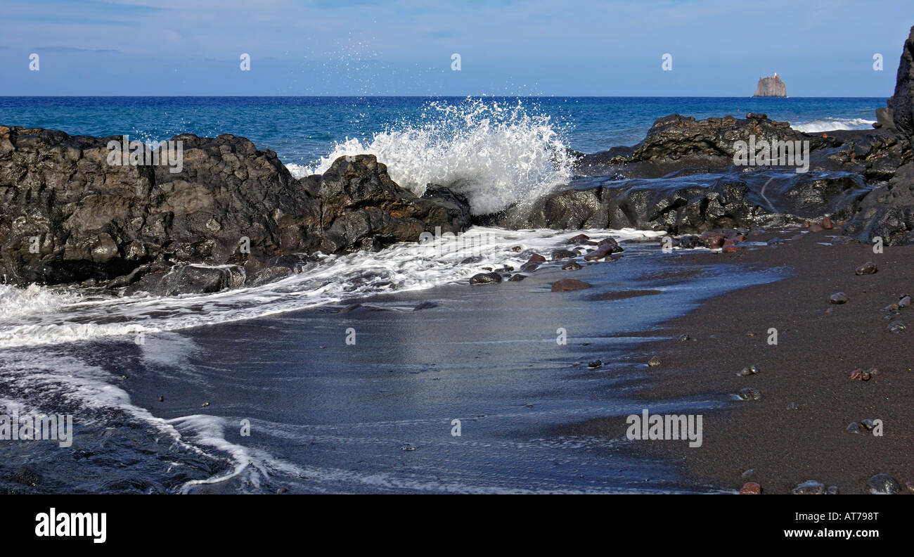 Stromboli Eolie Sicily Sicilia Aeolian island Stock Photo - Alamy