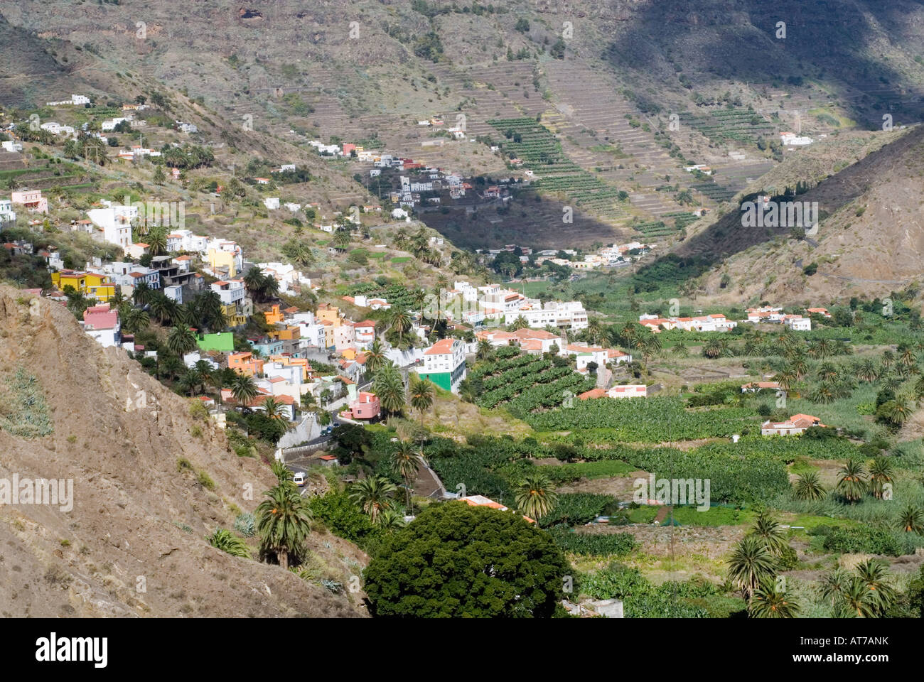 Valley of Hermigua La Gomera Stock Photo - Alamy