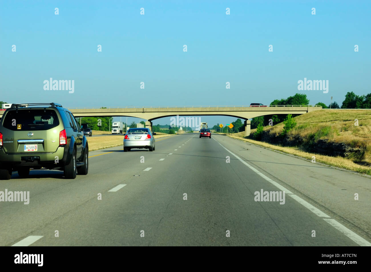 Traffic on an Interstate Highway Stock Photo - Alamy