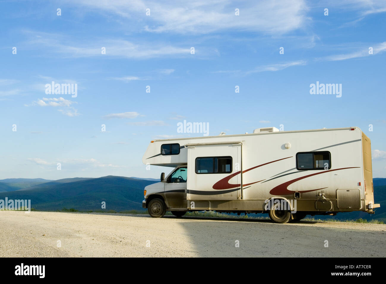 RV on the road Stock Photo - Alamy