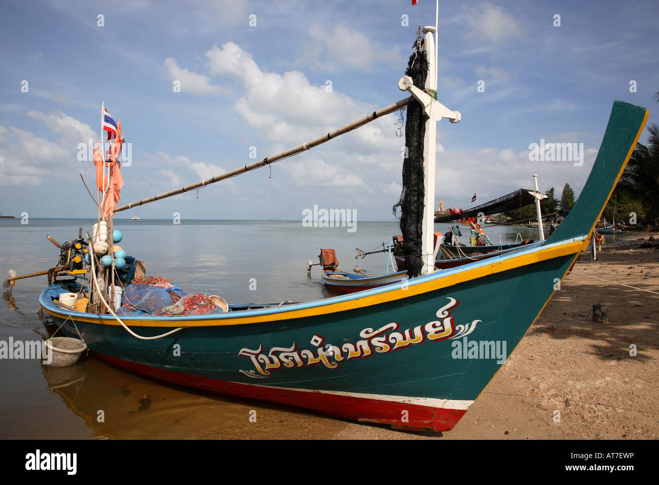 Thailand Ko Samui traditional fishing boat Stock Photo - Alamy
