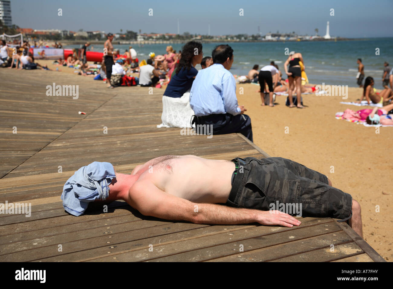 Man sunbaking hi-res stock photography and images - Alamy