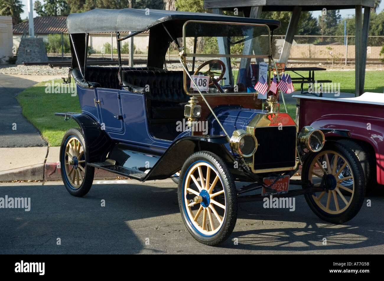 Los Angeles California car show antique customized Ford model T Bucket ...