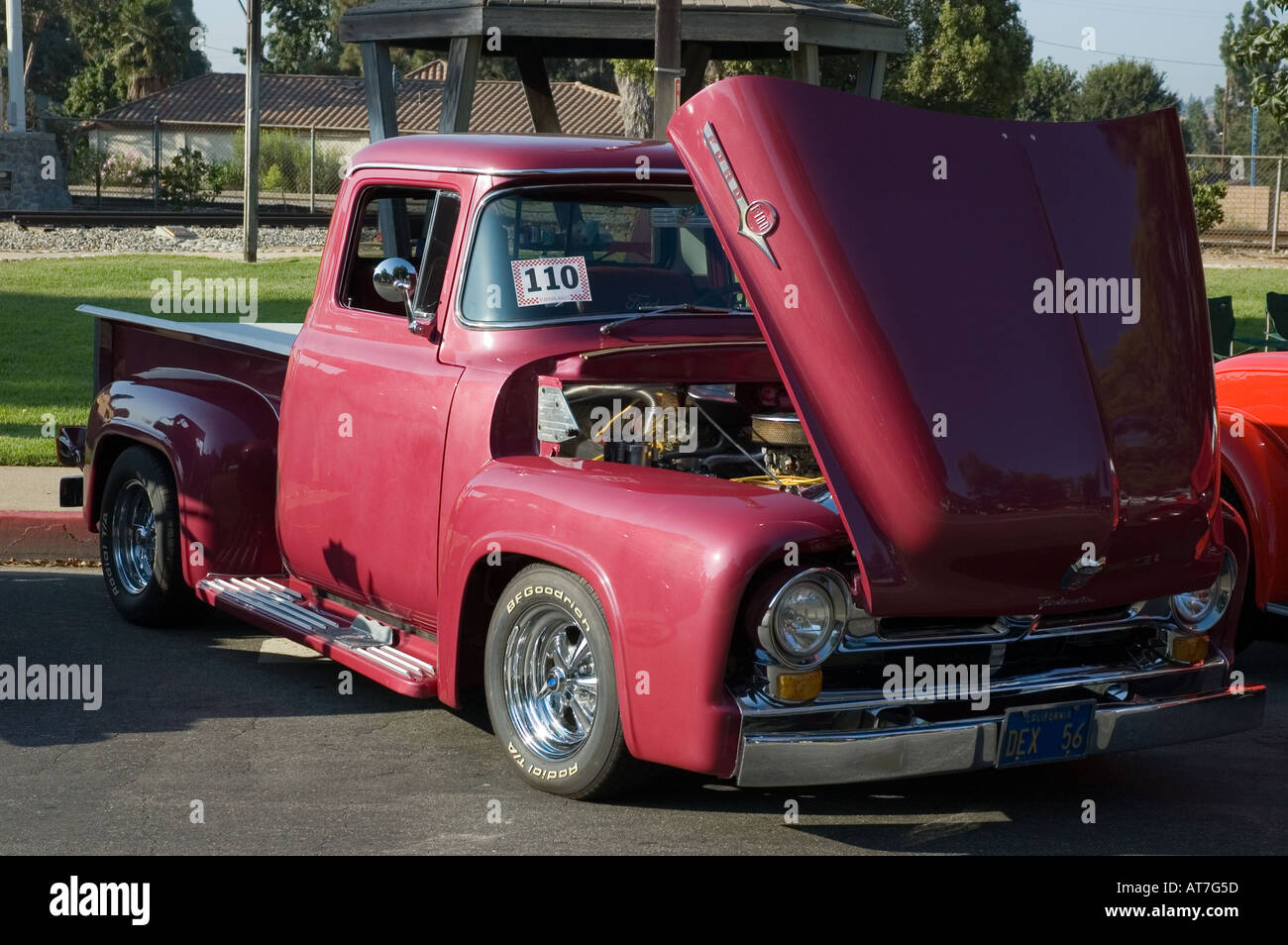 Los Angeles California car show antique customized Ford F-100 F 100 ...