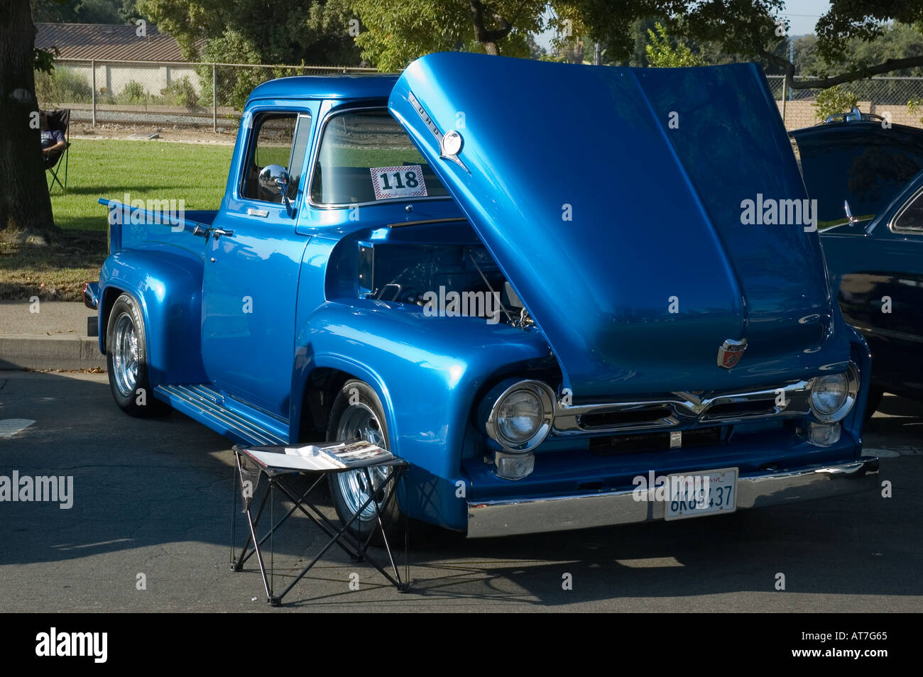 Los Angeles California car show antique customized Ford F-100 pickup ...
