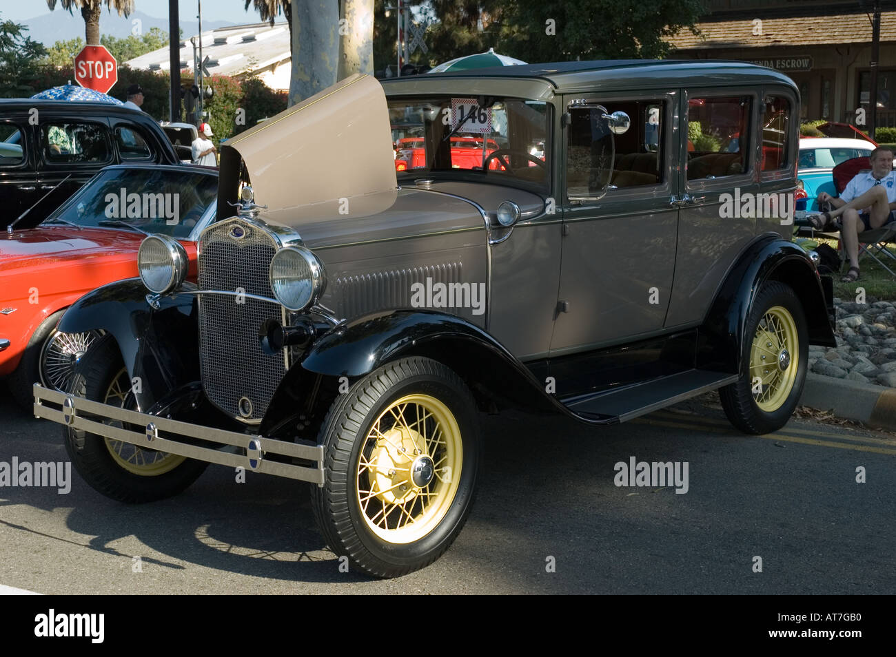Los Angeles California car show antique customized Ford Model T Stock ...
