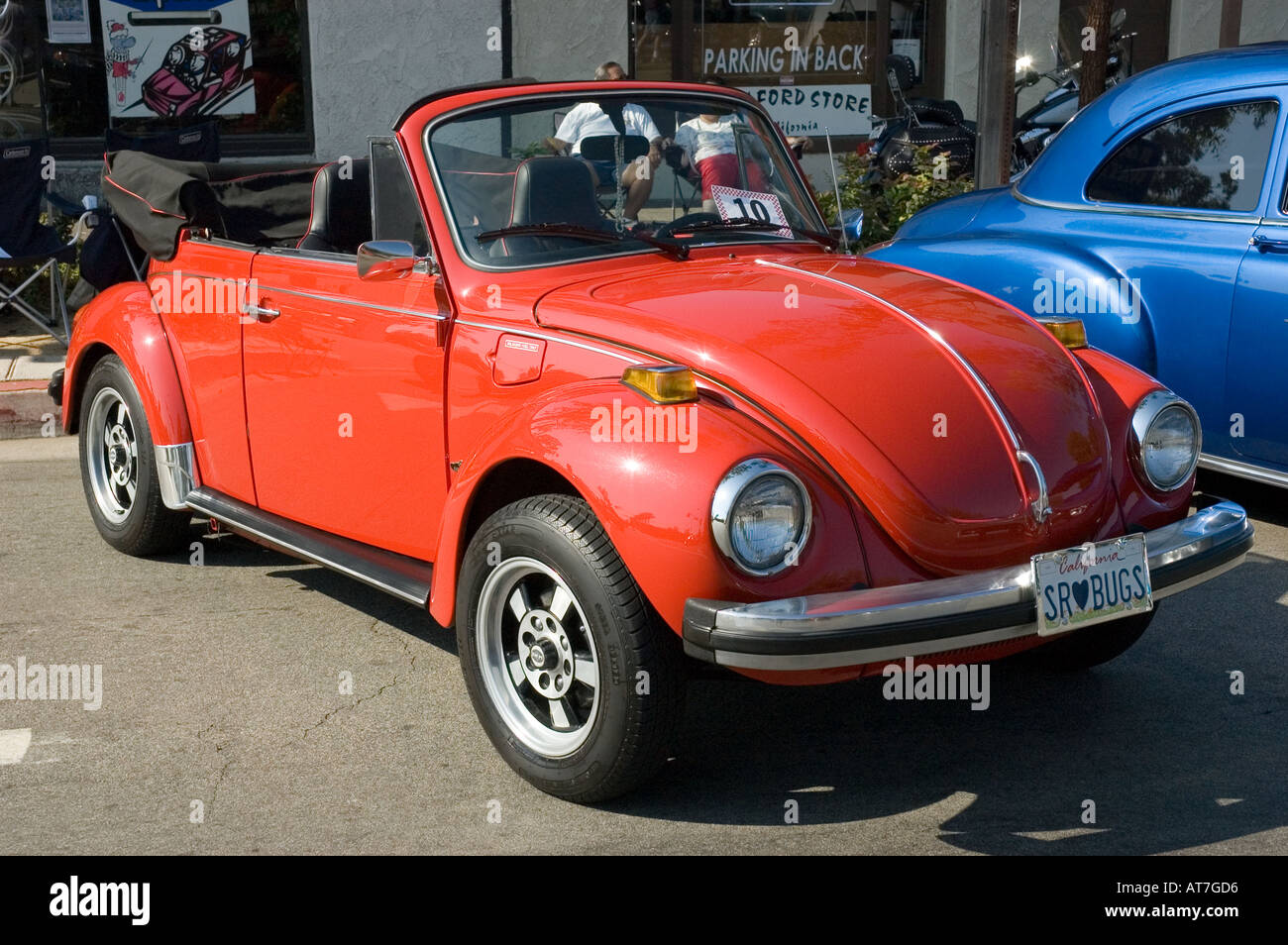 Los Angeles California car show antique customized VW Volkswagen Beetle ...