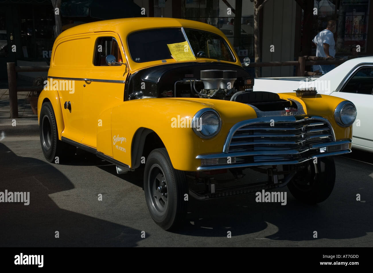 Los Angeles California car show antique customized Chevrolet Chevy 46 ...