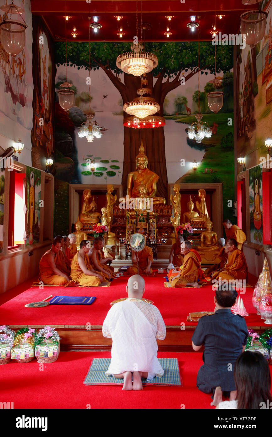 Thailand Phetchaburi buddhist monk ordination ceremony Stock Photo - Alamy