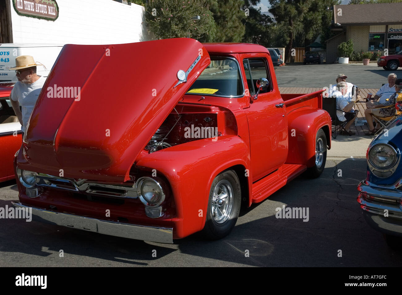 Los Angeles California car show antique customized Ford F100 F 100 F ...