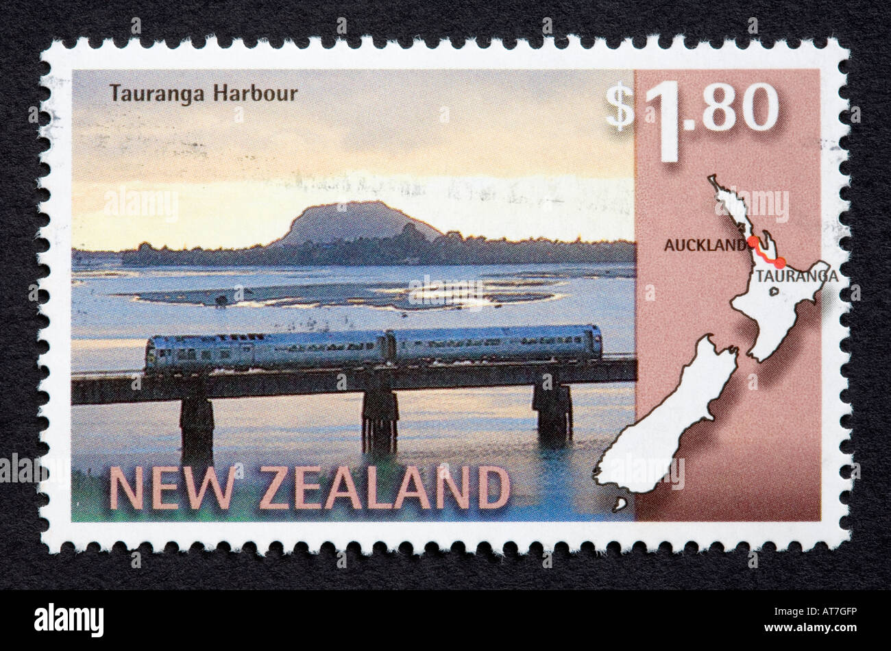 New Zealand postage stamp Stock Photo - Alamy