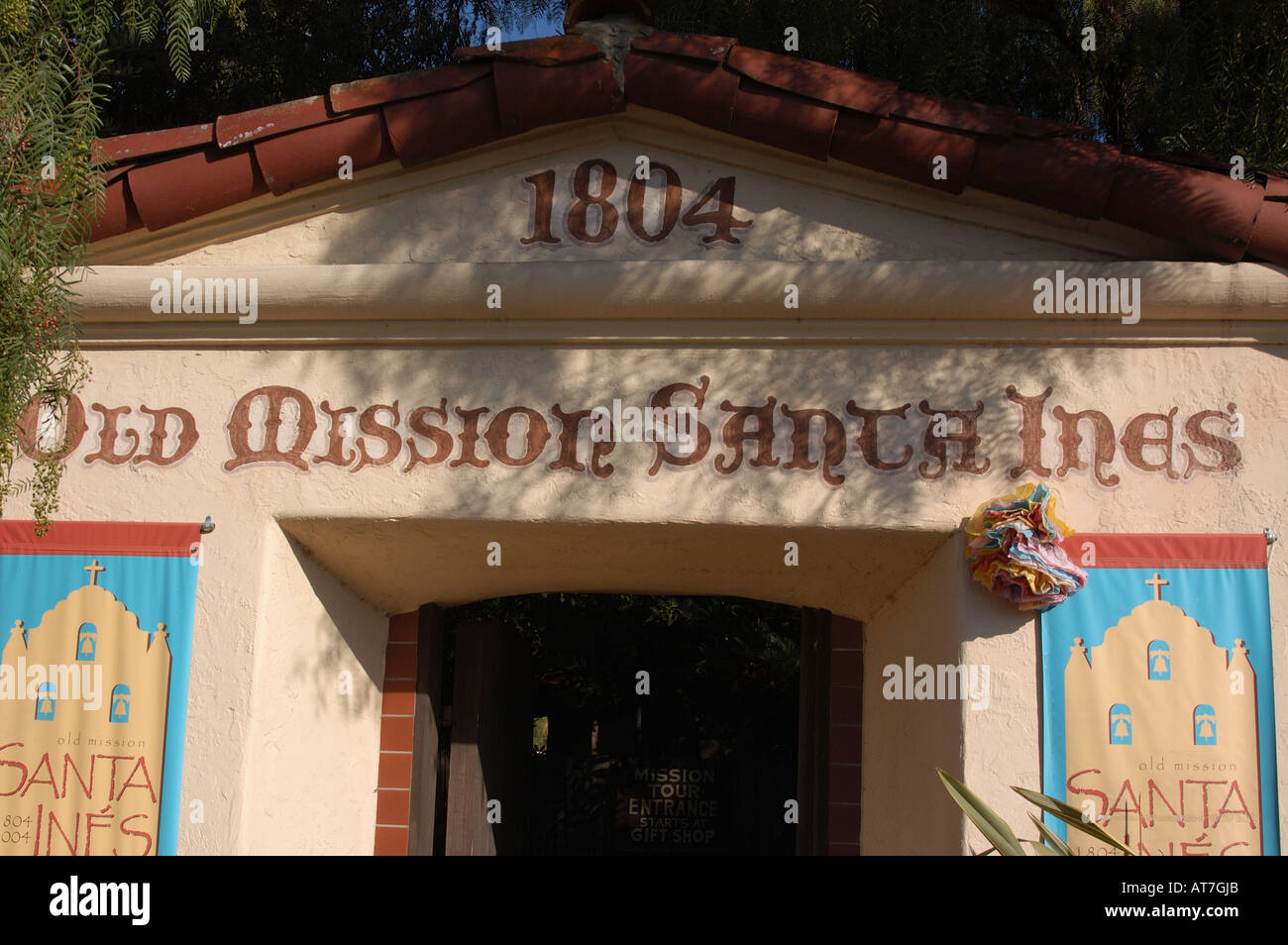 Mission Santa Ines Stock Photo - Alamy