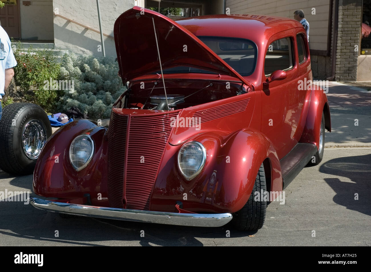 Los Angeles California car show antique customized Ford coupe 2 two ...