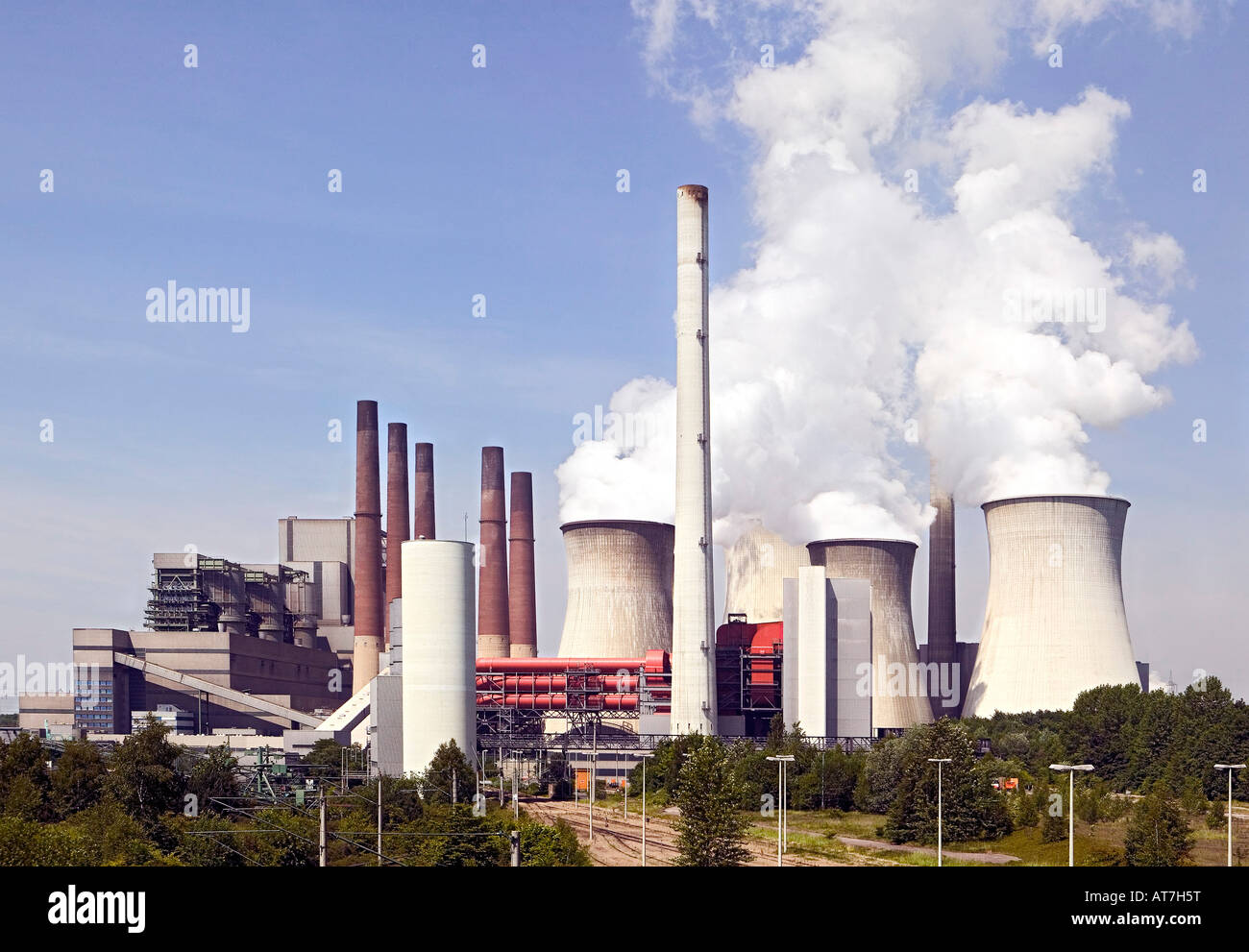 power plant at Frimmersdorf Germany for manufacturing electricity Stock ...
