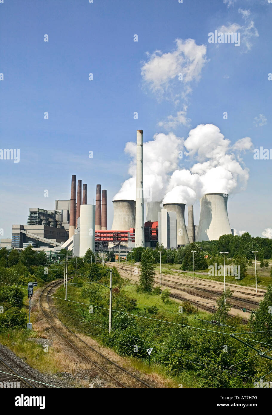 power plant at Frimmersdorf Germany for manufacturing electricity Stock ...