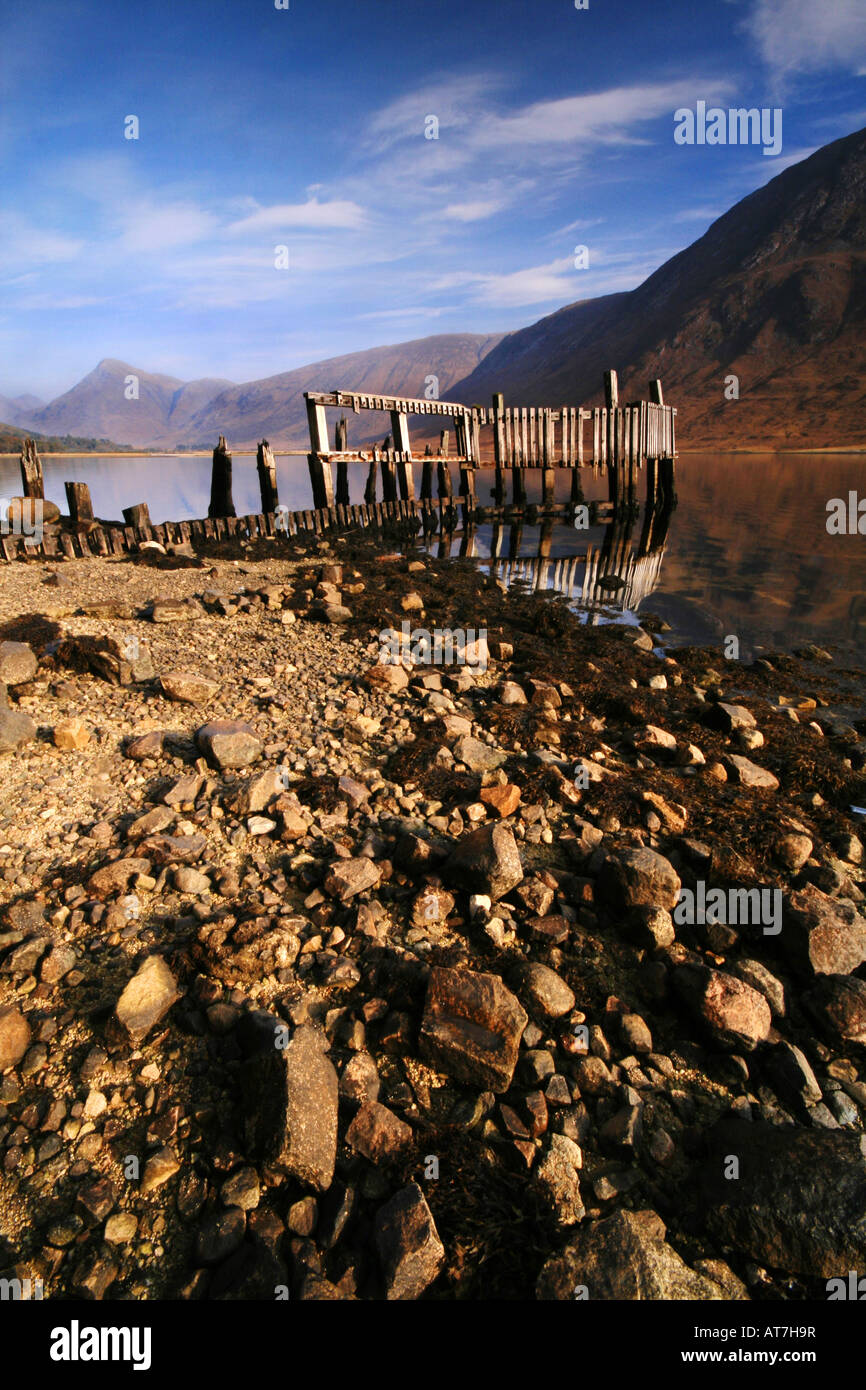 Old Pier, Loch Etive, Western Highlands, Scotland Stock Photo - Alamy