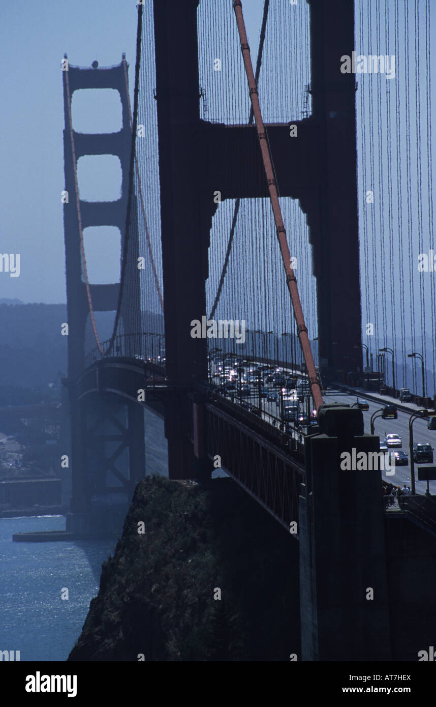 Golden Gate Bridge distorted by heat haze Stock Photo - Alamy
