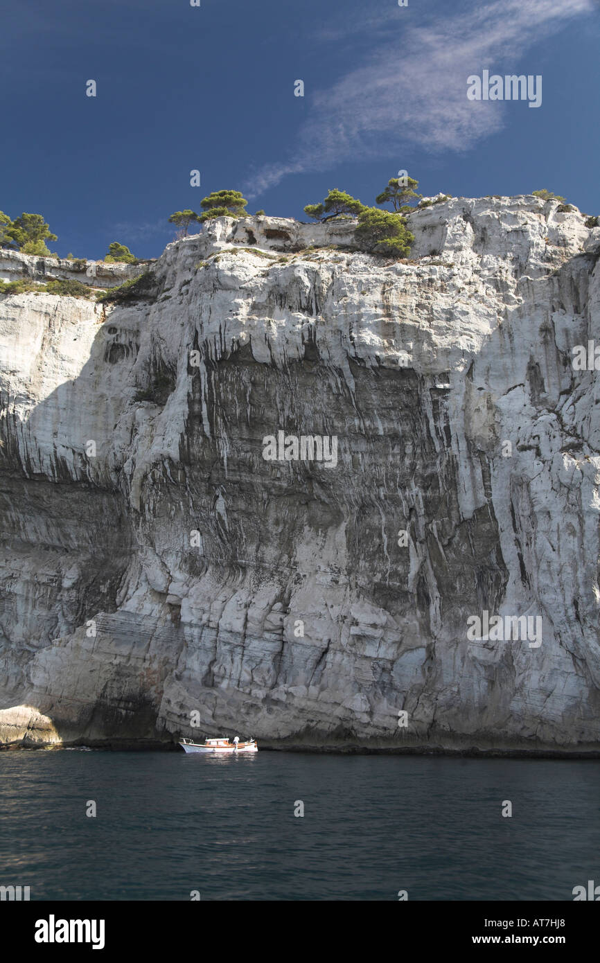 Stock photograph of the Calanques limestone cliffs between Cassis and ...