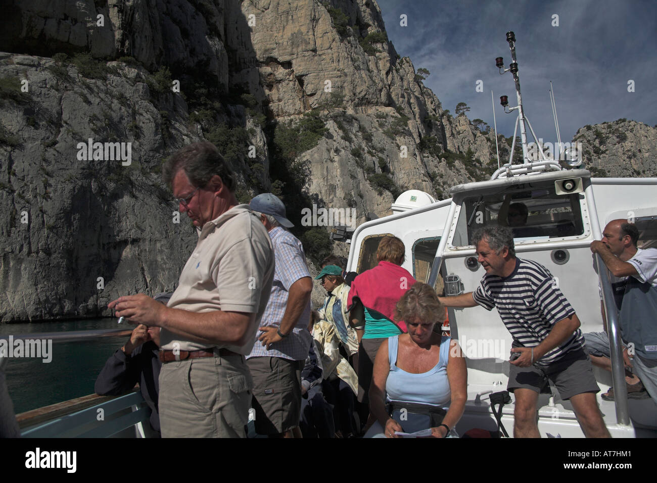 Boat trip to the Calanques limestone cliffs between Cassis and ...