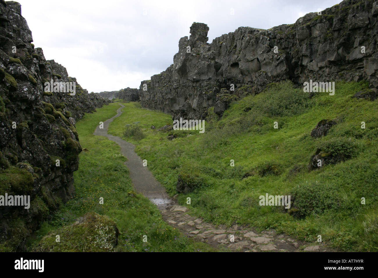 thingvellir pingvellir national park iceland fault line in earths crust ...