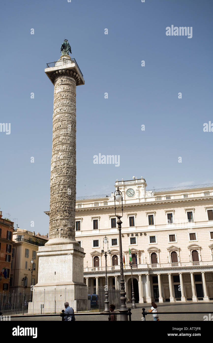 Marcus Aurelius column, Rome Stock Photo - Alamy