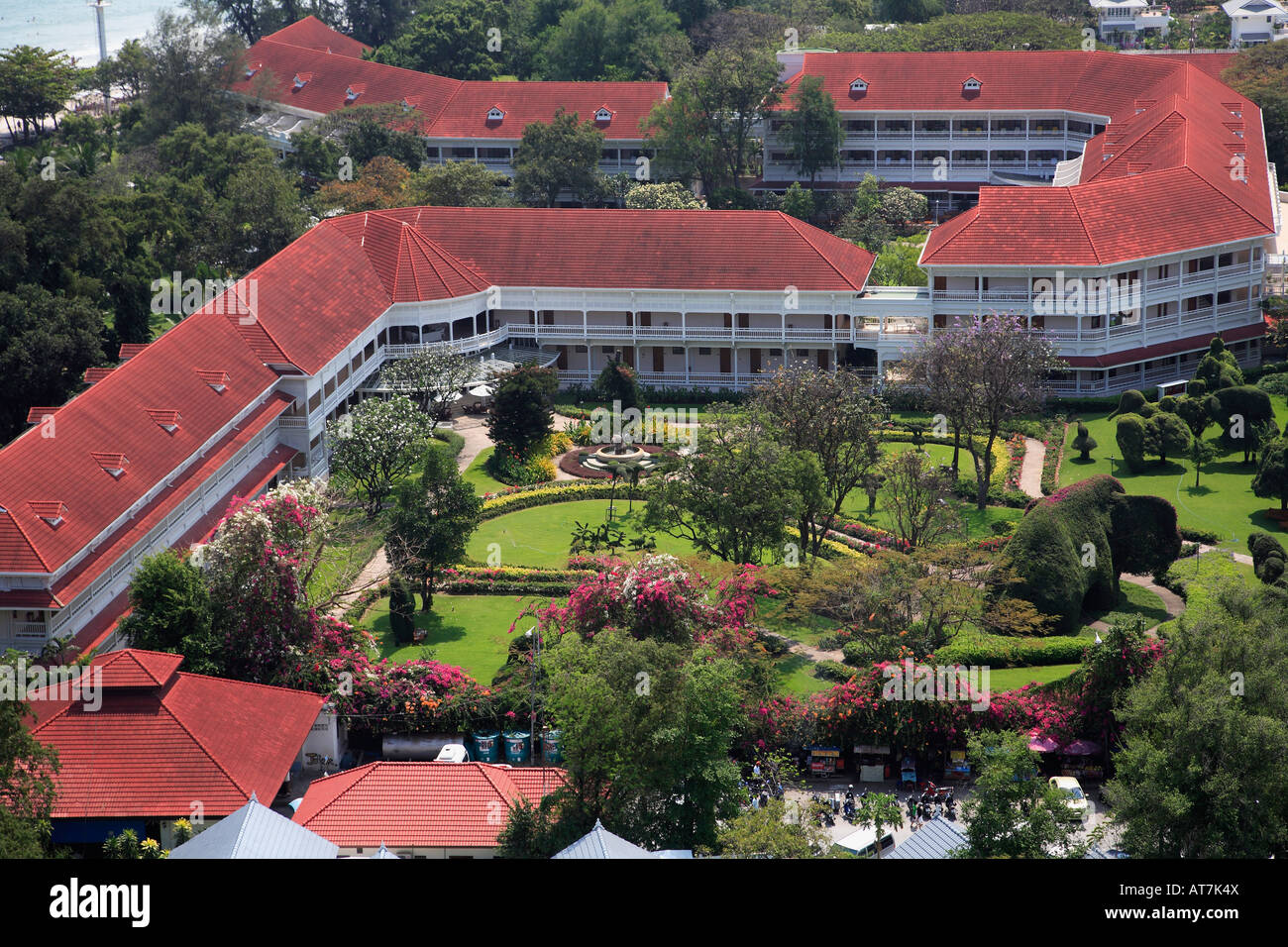 Thailand Hua Hin Sofitel resort hotel general aerial view Stock Photo ...