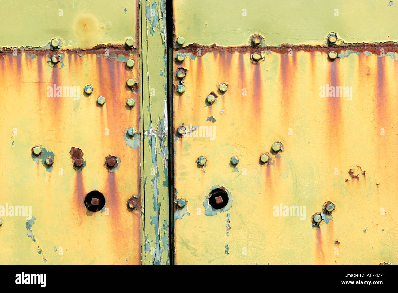 Rusty hangar door Stock Photo - Alamy
