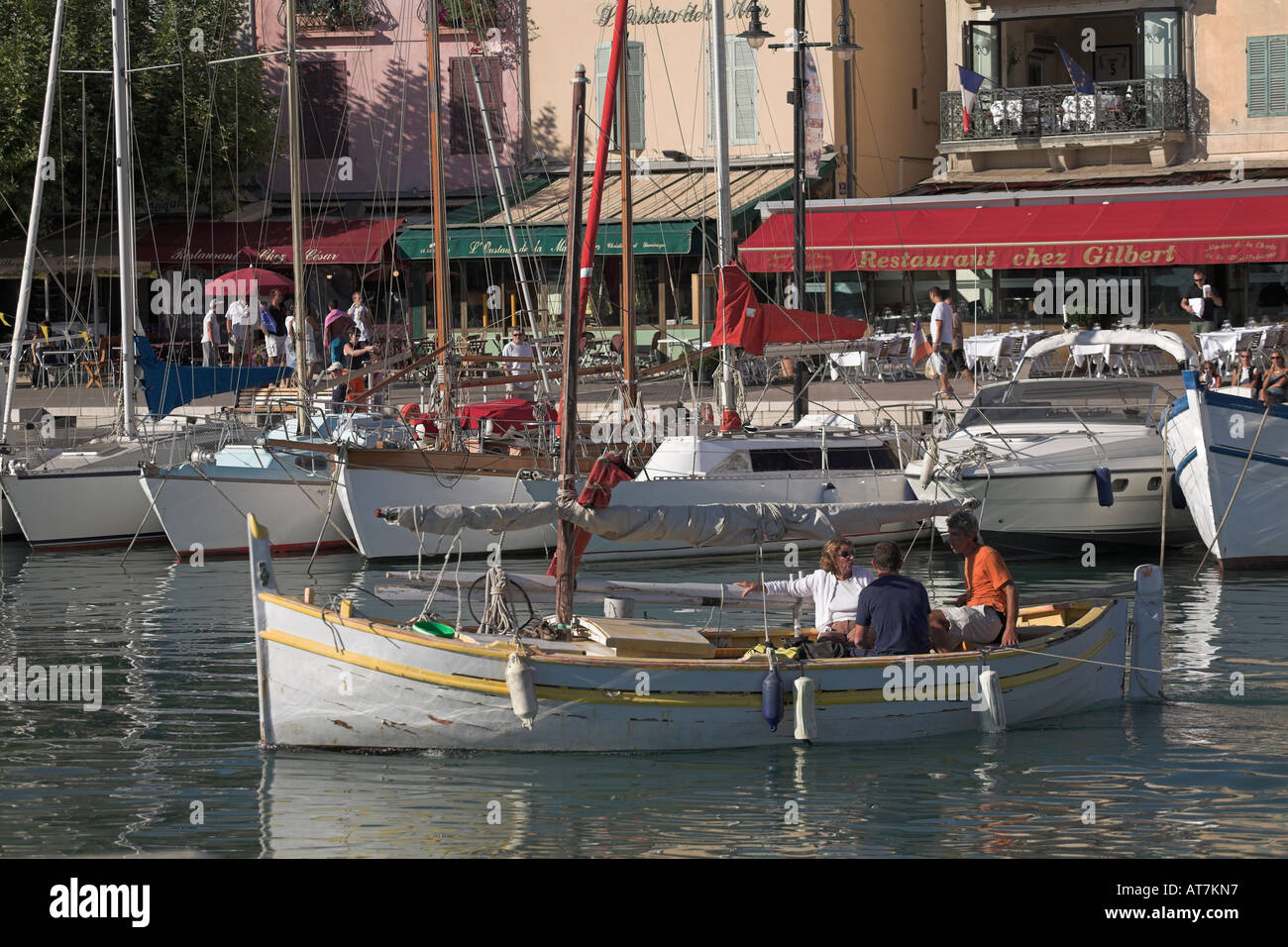 Stock photograph of Cassis harbour and fishing boats Stock Photo - Alamy
