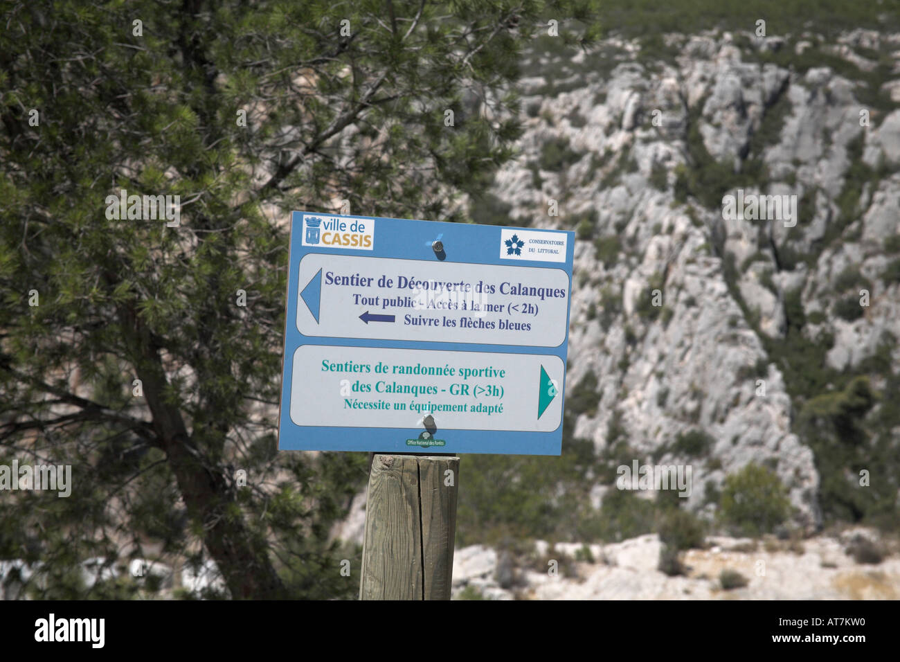 Stock photograph of Calanques limestone cliffs between Cassis and ...
